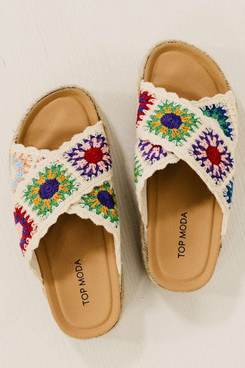 The Athens Espadrille Embroidered Sandal | MOD Boutique