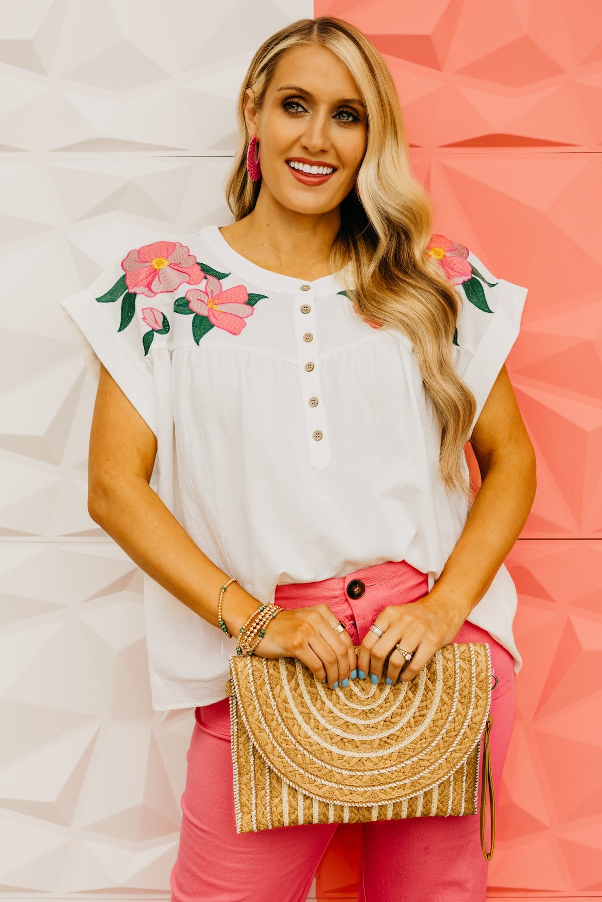The Princeton Floral Embroidered Top | MOD Boutique